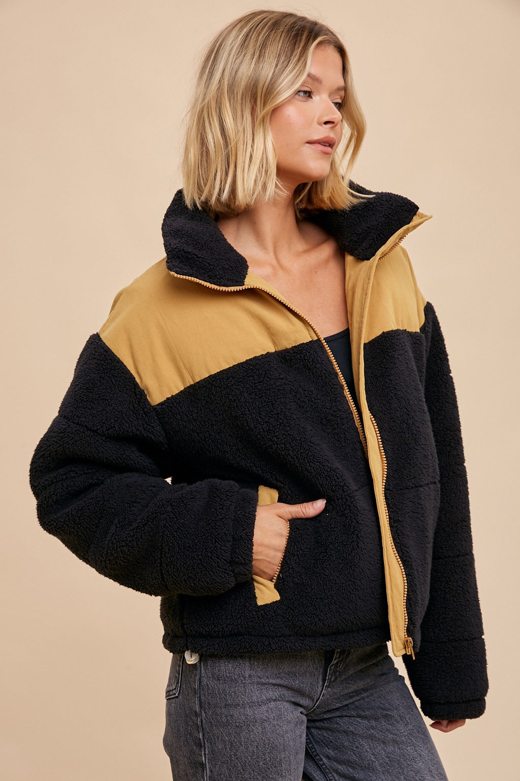 Colorado Contrast Sherpa Jacket – Penelope The Label