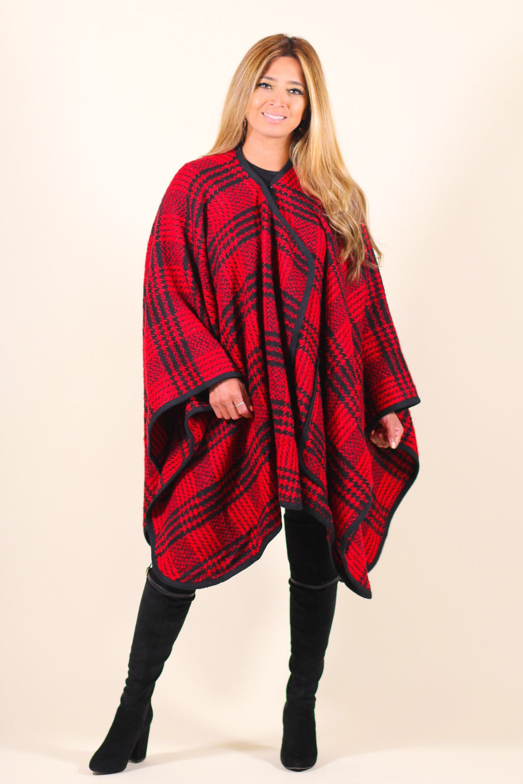 Wool Plaid Poncho – Penelope The Label